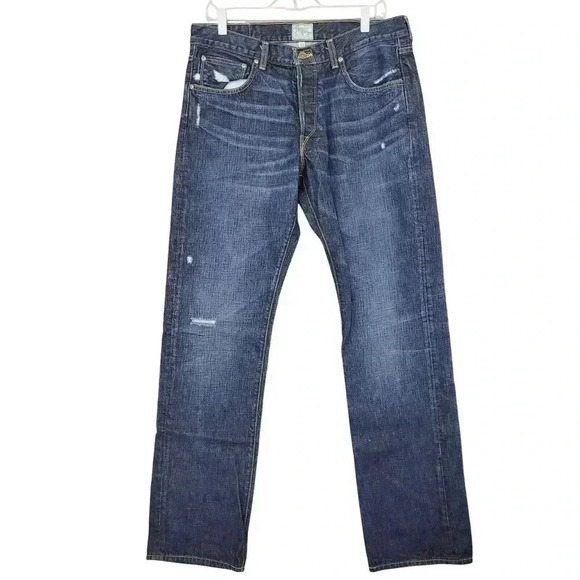 PRPS | Jeans | Prps Heirloom Mens Denim Jeans 33x35 Blue Straight Leg ...